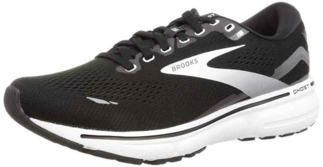 Brooks メンズ スニーカー ゴースト 15 メンズ BRM 3933 3934 3935ランニングシューズ (26.5 cm D, ブラック/ホワイト_メンズ)
