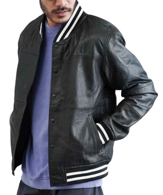 [JIGGYS SHOP] ジギーズショップ リプロダクトレザー｜メンズ ジャケット 本革 レザージャケット アウター ライトアウター 秋服 春服 長袖 黒 ライダース ダブルライダース シングルライダース 革ジャン MA-1 (S, Iブラック)