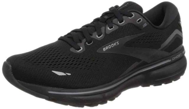 Brooks メンズ スニーカー ゴースト 15 メンズ BRM 3933 3934 3935ランニングシューズ (26.5 cm 4E, ブラック_メンズ)