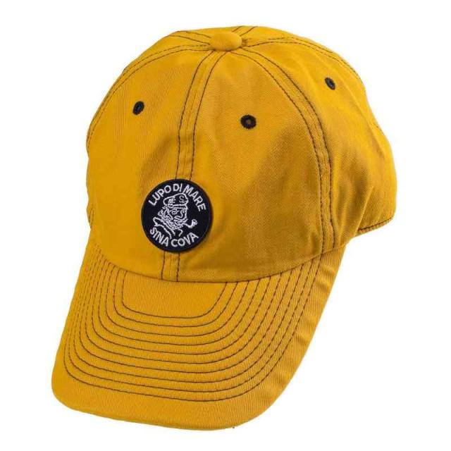 [シナコバ] キャップ メンズ 綿100% 頭回り58cm サイズ調整可 形状保持 ベースボール 帽子 定番 10077700 (イエロー)