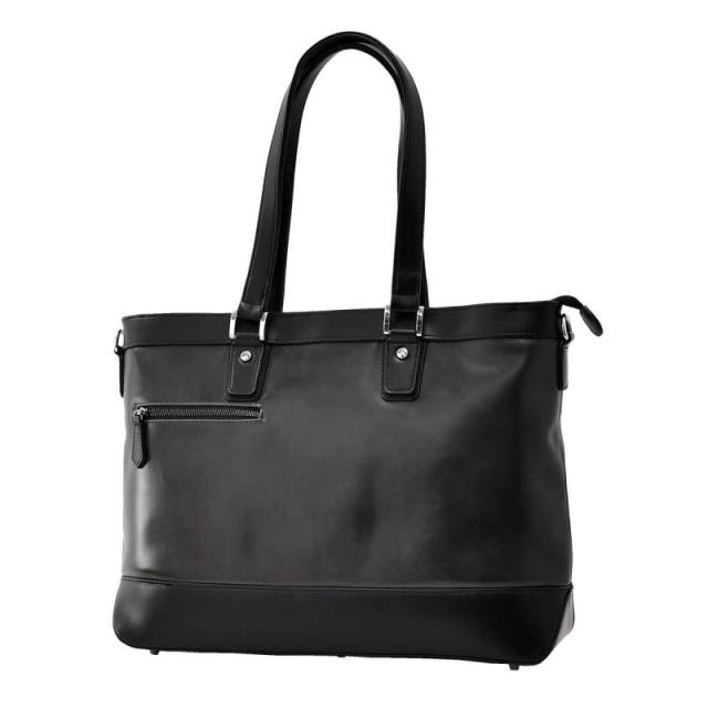 [Sacro] 職人のこだわり トートバッグ ビジネスバッグ メンズ 大容量 ビジネス 防水 自立 床置き a4 13.3型PC収納 PUレザー ファスナー付き 収納ポケット 肩掛けフック付き レディース 大きめ 小さめ 就活 通勤 通学 出張 旅行 (チ