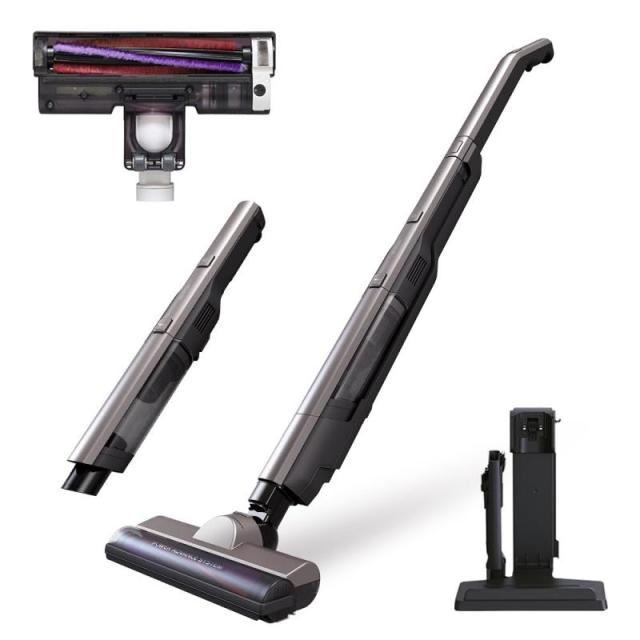 スティッククリーナー 掃除機 (2in1スタイル/ブラウン, パワーヘッドタイプ)