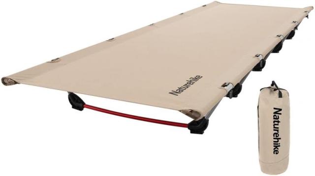 Naturehikeショップ アウトドアベッド コット コット用マット 折りたたみ式ベッド コンパクト 簡易 超軽量 耐荷重150kg 通気性 組立簡単 7075航空アルミ キャンプ 持ち運びやすい ハイキング 仮眠・来客・防災用・野外用 釣り 収納バッグ