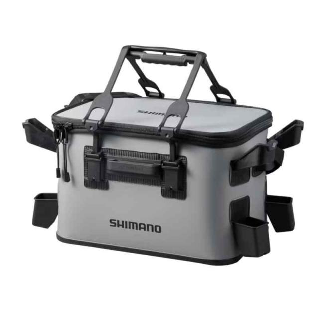 シマノ(SHIMANO) ロッドレスト タックルバッグ (レスト4/ハードタイプ) BK-024W グレー 27L