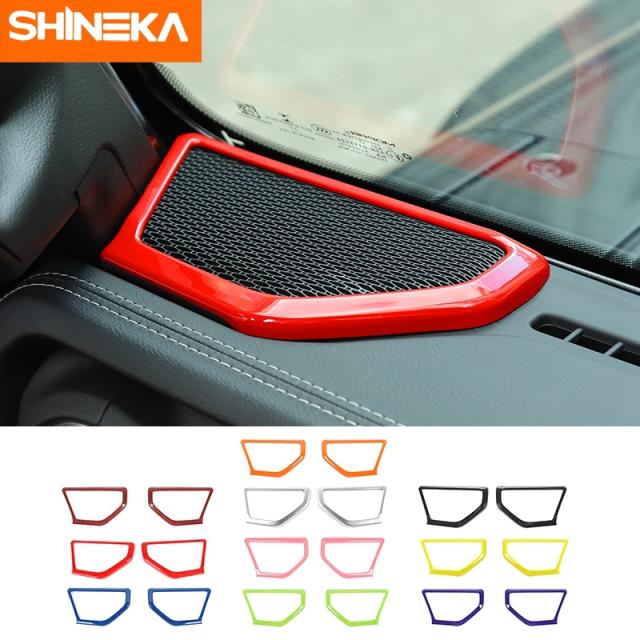 SHINEKAインテリア成形車柱スピーカー装飾リング用ジープラングラーJLグラディエーターJT 2018-2022カーアクセサリーの通販はau ...