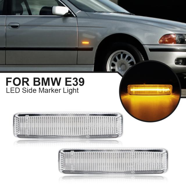 BMW 5 シリーズ E39 LED サイド マーカー ライト 95-2004ターン シグナル ランプ 63148360589 カスタムパーツ ...
