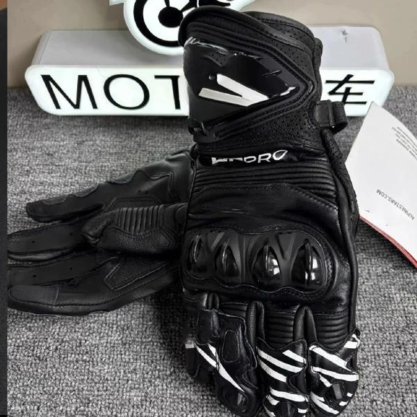 ホット販売 GP プロ R3 オートバイ手袋革 Guantes モト男性レーシンググローブ耐摩耗性本物のモトクロス手袋四季