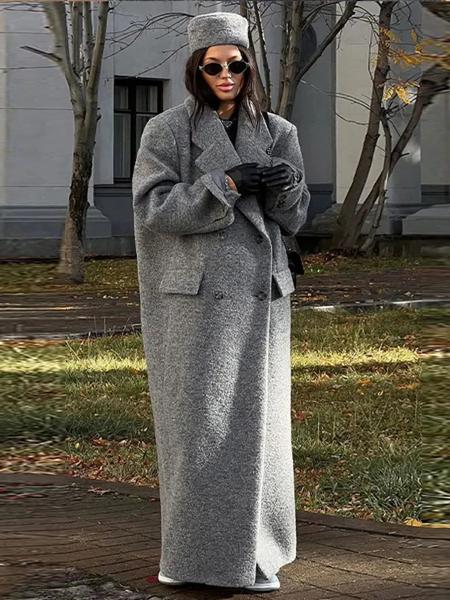 女性用タートルネックコート,長袖ジャケット,ルーズフィット,単色,暖かい,エレガント,ファッション,秋冬