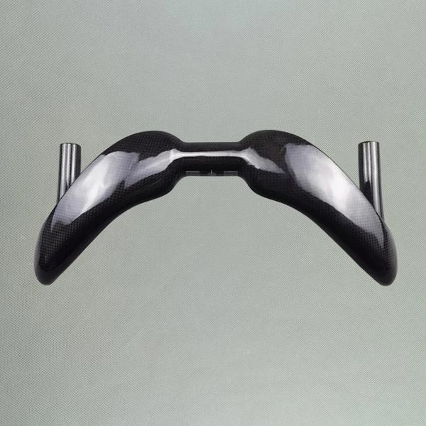 ロゴなしのカーボンファイバークルーバートラックバー,クッションバー,3k,光沢,マット仕上げ,31.8mm,370/ 385mm,レース用