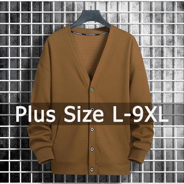 メンズ長袖ニットセーター,無地トップス,ビッグセーター,カーディガン,50-190kg,9xl,8xl,秋,冬,プラスサイズの通販はau PAY マーケット - HKshop | au PAY ...