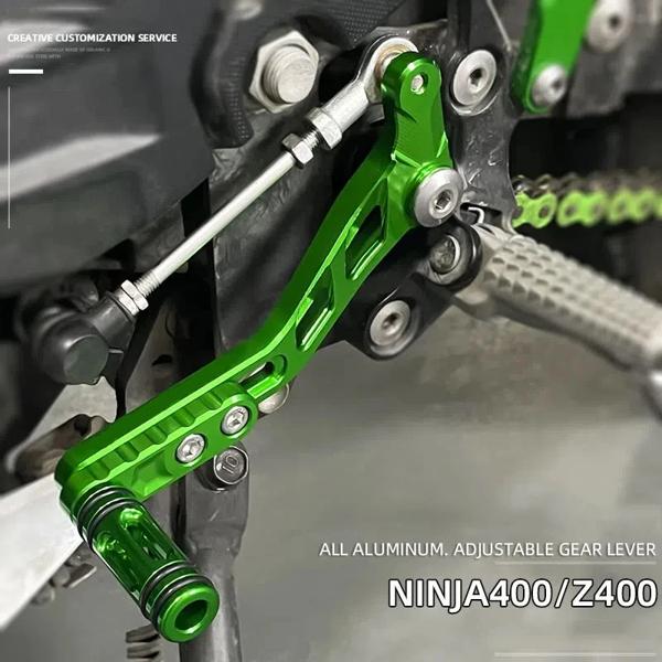 Spirit Beaste-調整可能なオートバイギアレバー,カワサキニンジャ400拡張,フットステップシフト,ホタルアクセサリー,z400