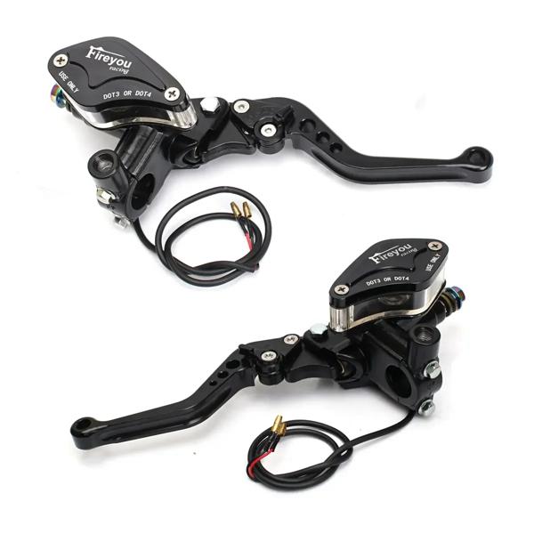 ハンドルと油圧ブレーキレバー,クラッチハンドル,マスターシリンダー,レーシングアクセサリー,ユニバーサル,ホンダ,ヤマハ,カワサキ,7/8の ...