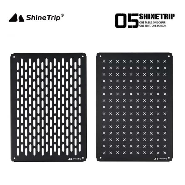 Shinetrip-カーボン鋼の拡張可能なイグニッションユニットプレート igtテーブルトップ 無料のコンビネーションテーブルプレート キャンプ用バーベキューボード igtボラード 05シリーズ