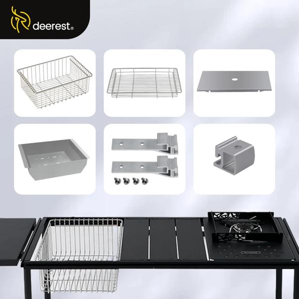 キャンプ用igtテーブルパネル収納ボックス、ポータブルピクニックigtユニット、軽量アクセサリー、排水バスケット、屋外キッチン