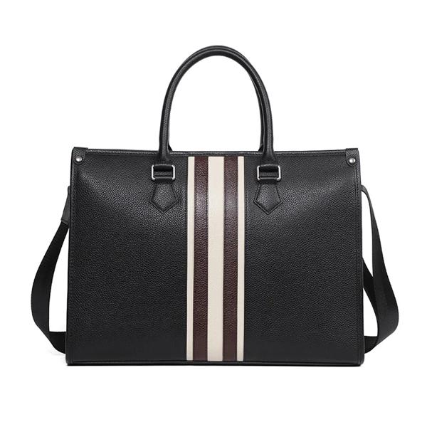 男性用PUレザークロスオーバーバッグ シンプルなビジネスブリーフケース カジュアルショルダーストラップ ファッショナブル