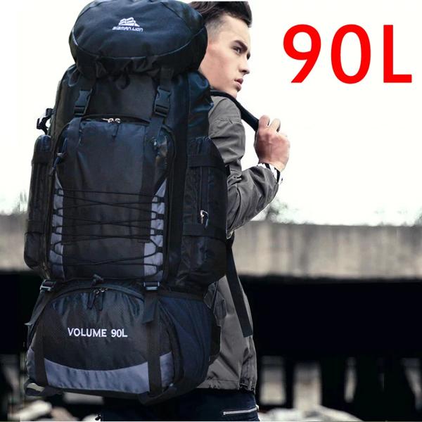 大 90L トラベルバッグキャンプバックパックハイキング陸軍登山バッグ登山スポーツバッグアウトドアショルダーリュックサック男性女性