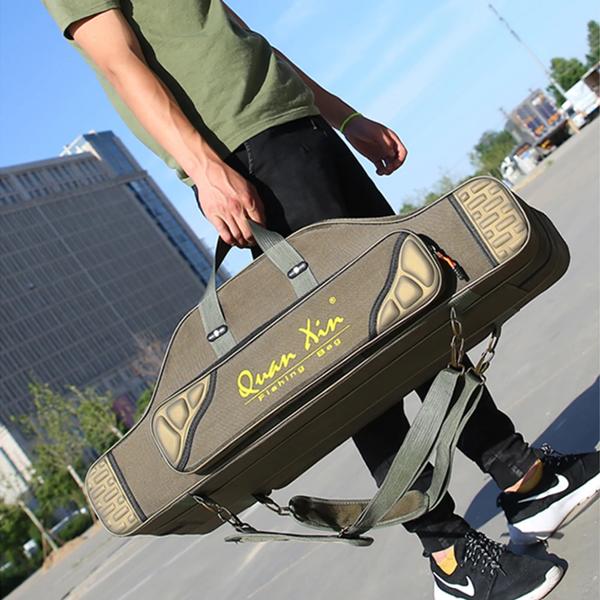 オックスフォード-大容量収納バッグxa192g,2/3/4層,釣り竿用,80cm,120cm