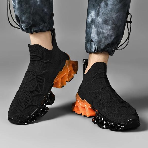 メンズカジュアルシューズ 通気性のあるランニングシューズ