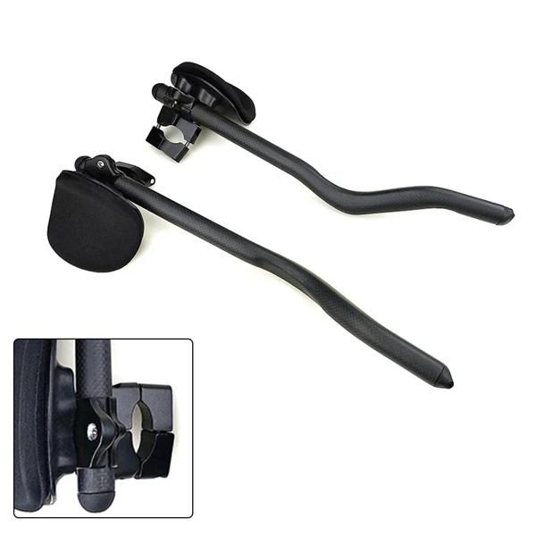 30 ° カーボンファイバーバイクハンドルバー,フラットハンドルバー,サイクリングアクセサリー,1ペア