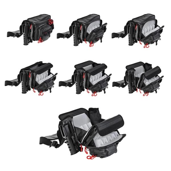 釣りルアーオーガナイザー木製エビルアー餌バッグ釣り具キャリングバッグ