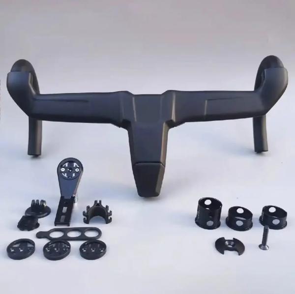 カーボンファイバーロードバイクハンドルバー,内部および外部ケーブルルーティング,28.6mm, 31.8mm,新品