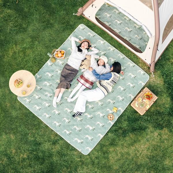 Naturehike 超音波ピクニックマット 洗える 耐久性 防水 キャンプマット 大型ピクニックブランケット 大型サイズ 厚くて快適