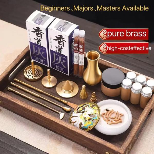 伝統的な真ちゅう製の化粧品製作キット,ポータブル,フレグランス,パウダーシール,古い香炉,DIYアクセサリー 伝統的な真ちゅう製の化粧品製作キット,ポータブル,フレグランス