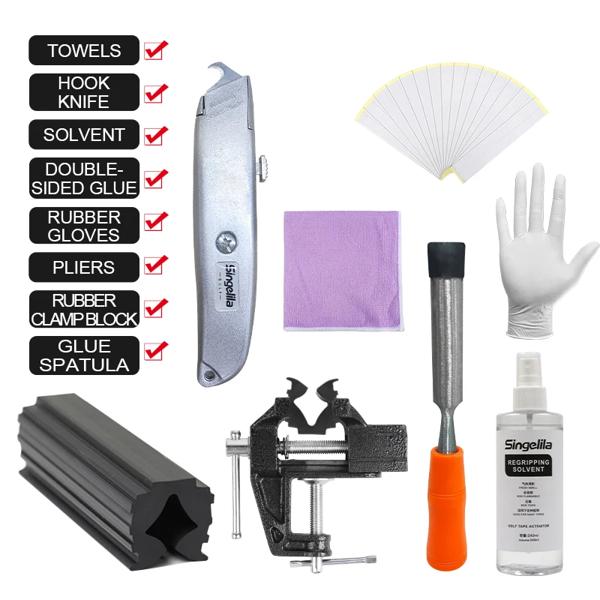 ゴルフツール ゴルフアクセサリー グリップ交換 クラブグリップ 屋内 屋外 高速 軽量 シンプルツール 必須トレーニング用品 ギフトセット