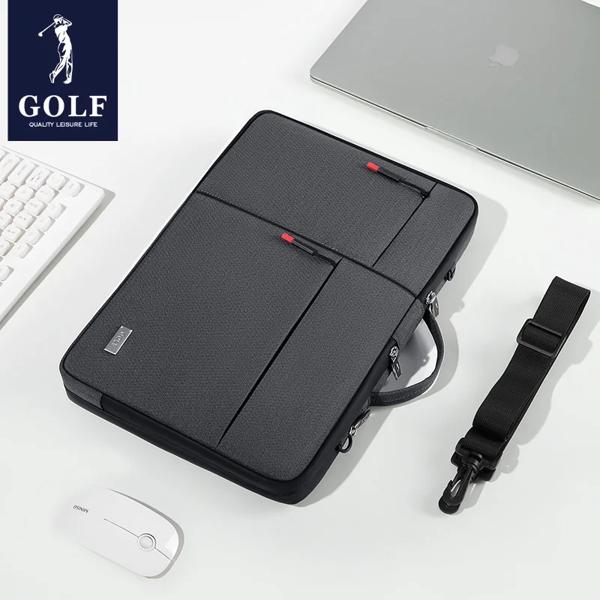 15インチの男性用ゴルフラップトップバッグ 多機能ビジネスショルダーバッグ 保護 ファッショナブル
