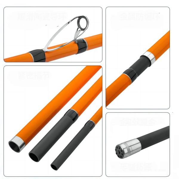 サーフスピニングフィッシングロッド,カーボンファイバー,3セクション,35kg, 3.3m, 3.6m, 3.9m, 4.2m