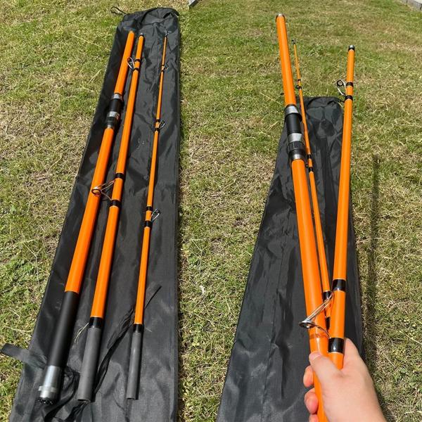 サーフスピニングフィッシングロッド,カーボンファイバー,3セクション,35kg, 3.3m, 3.6m, 3.9m, 4.2m