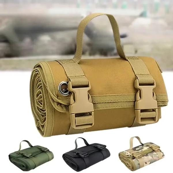 屋外トレーニングマット 滑り止め 両面 防水 ポータブル 多機能 キャンプ 戦術