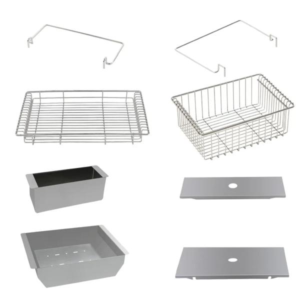 収納ボックスカバー収納棚、ハンギングラック、排水バスケット、ステンレス鋼igtテーブルアクセサリー、アウトドアキャンプ、0.5  1ユニット