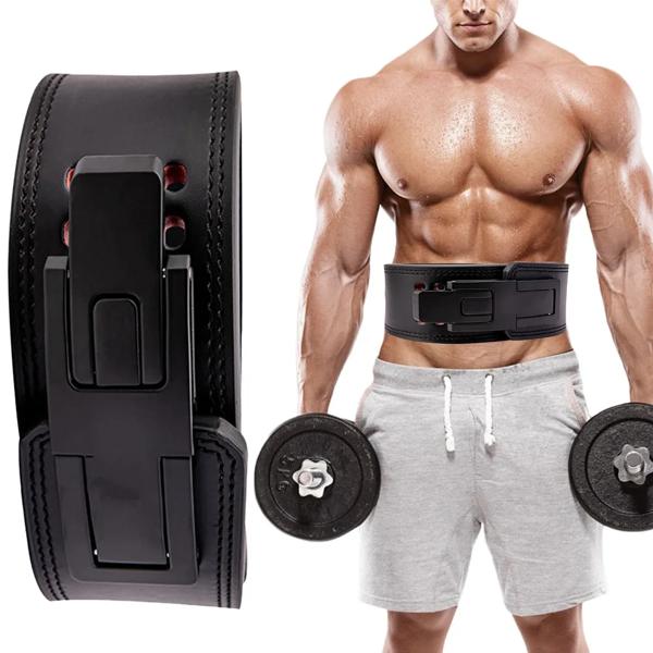 重量挙げベルトセルフロックパワーリフティングベルト保護デッドリフトトレーニングベルト腰椎保護ボディービル用に調整可能