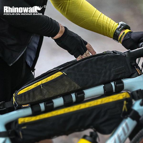 Rhinowalk 自転車トップチューブバッグ防水 2.1L 自転車フロントフレームバッグ Bikepacking 旅行荷物自転車アクセサリー MTB 砂利用