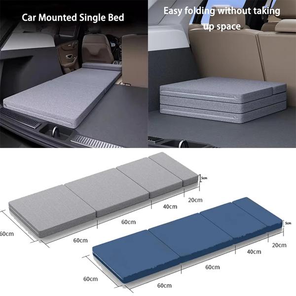 車の後部折りたたみマットレス、キャンプベッド、旅行用スリーピングパッド、オフィスレストマット、エクステンションボード