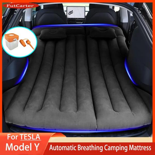 インフレータブルPVCエアマットレス 特別なスエード生地 車のトラベルベッド アウトドアキャンプ用