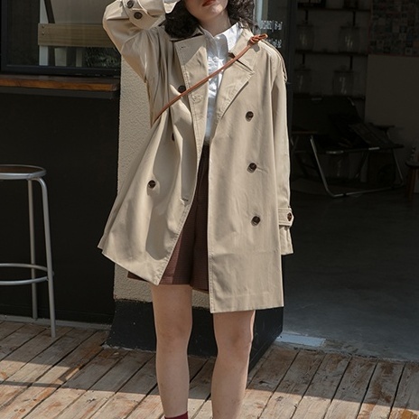 トレンチコート 3色 レディース アウター コート 長袖 春 秋 冬 シンプル カジュアル きれいめ 通勤 通学 学生 ОL オフィス Aライン Iライン ストレート きれいめ かわいい 大人可愛い 上品 着回し くすみカラー 20代 30代 40代 50代 エレガント グレー 灰色 ロング丈 膝丈