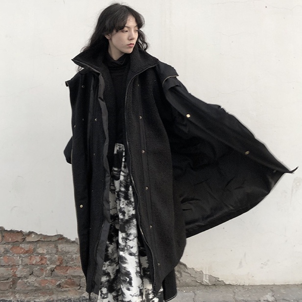 アウター 3way コート ダウン 中綿 ボア ジャケット ロング丈 2枚セット レディース きれいめ 上品 エレガント 高級感 オシャレ お洒落 大人可愛い 防寒 暖かい あったか 冬 お得 お買い得 ゆったり 大きめ S М L XL 無地 ブラック 黒 ファスナー 前開き 30代 40代 50代 20代