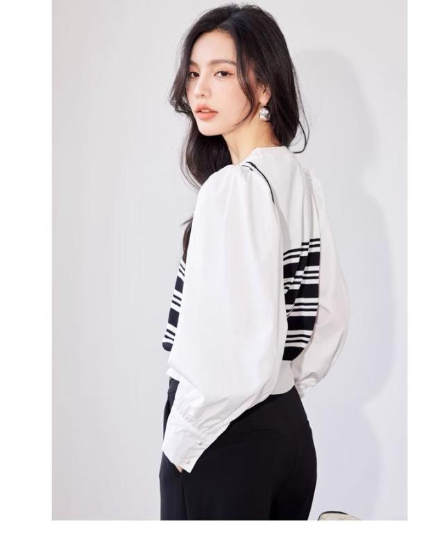 トップス レディース カットソーブラウス プルオーバー レイヤード風