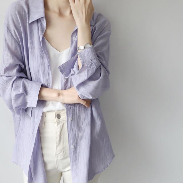 トップス シャツ ブラウス 袖あり 長袖 襟付き かわいい 大人可愛い きれいめ シンプル カジュアル 大人 上品 おしゃれ お洒落 かっこいい レトロ アジアン エスニック エキゾチック 大人可愛い 大人女子 こなれ感 ラフ キュート ガーリー ルーズ 個性的 クール モード系