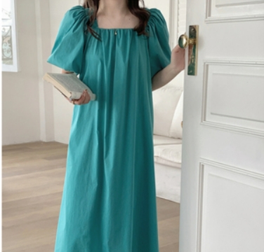 スカート ワンピース 膝下 ミモレ ミモレ丈 袖あり 半袖 襟なし フレア かわいい 大人可愛い きれいめ シンプル カジュアル 大人 上品 おしゃれ お洒落 かっこいい レトロ アジアン エスニック エキゾチック 大人可愛い 大人女子 こなれ感 ラフ キュート ガーリー ルーズ