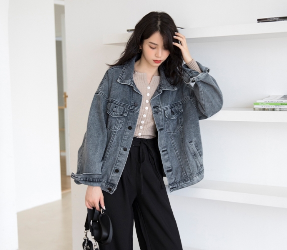 デニム トップス アウター Gジャン デニムジャケット 袖あり 長袖 襟付き ストレート ポケット 前開き デニム きれいめ シンプル カジュアル かっこいい 大人女子 こなれ感 ラフ マニッシュ スポーティー クール 抜け感 スパイシー ストリート 春 秋 10代 20代 30代 40代