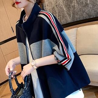 カジュアルジャケット アウター ジャケット 長袖 ドロップショルダースリーブ ファスナー 前開き 綿 ポリエステル コットン シンプル カジュアル 大人 おしゃれ お洒落 かっこいい 大人女子 こなれ感 ラフ メンズライク ボーイッシュ スポーティー ルーズ 個性的 クール