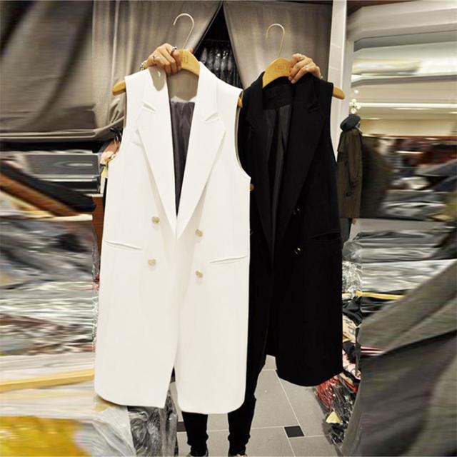 ベスト ミディアム丈 ノースリーブ スーツ襟 スリット ポケット 前開き ボタン ポリエステル スパンデックス 大人可愛い きれいめ シンプル 大人 上品 おしゃれ お洒落 かっこいい 大人女子 ボーイッシュ ラブリー エレガント 無地 春 秋 20代 30代 40代 レディース 女子会