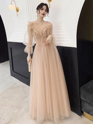 夏 花嫁介添え人 ドレス ドレス パーティードレス 結婚式のドレス 披露宴ドレス ロングドレス フォーマルドレス 膝下 ロング丈 袖あり 長袖 ラウンドネック 襟なし スリム 細身 レース フリル 胸元 ミドルウエスト ポリエステル 大人可愛い きれいめ カジュアル 上品 お洒落