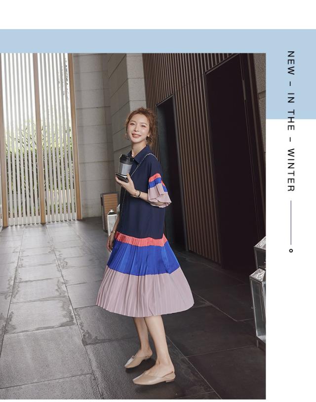 夏 フレンチ スカート スカート ワンピース デート ミディスカート ミディアム丈 袖あり 半袖 フレンチスリーブ Vネック 襟付き ふわふわ 前開き ボタン 薄手 異素材MIX かわいい 大人可愛い 大人 おしゃれ レトロ 大人女子 こなれ感 ラフ ルーズ 無地 夏 10代 20代