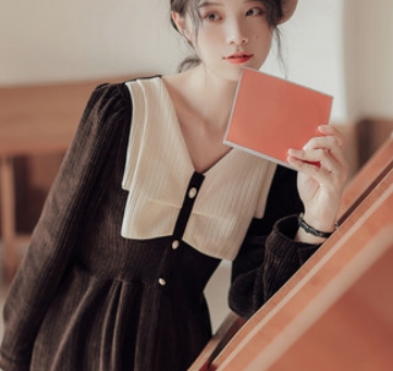 ワンピース ヴィンテージファッション ヴィンテージ 長袖 袖あり かわいい 大人可愛い きれいめ シンプル カジュアル 大人 上品 おしゃれ お洒落 かっこいい レトロ アジアン エスニック エキゾチック 大人可愛い 大人女子 こなれ感 ラフ キュート ガーリー ルーズ 個性的