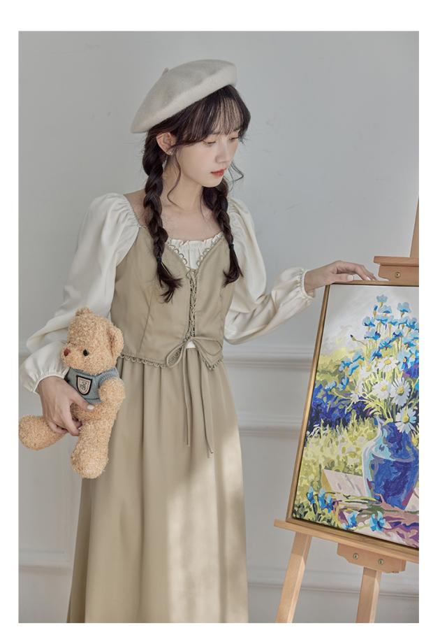 ワンピース シック ヴィンテージ ヴィンテージファッション 袖あり