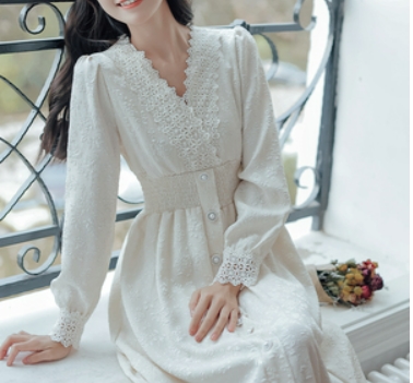 ワンピース ロングワンピース ロング Vネック 袖あり 長袖 春 秋 冬 かわいい 大人可愛い きれいめ シンプル カジュアル 大人 上品 おしゃれ お洒落 かっこいい レトロ アジアン エスニック エキゾチック 大人可愛い 大人女子 こなれ感 ラフ キュート ガーリー ルーズ 個性的